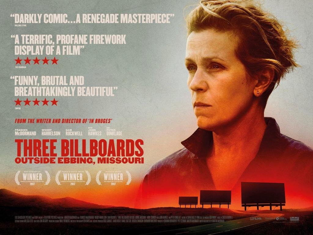 3 BILLBOARDS, LES PANNEAUX DE LA VENGEANCE, DE MARTIN MCDONAGH AU CINE ...