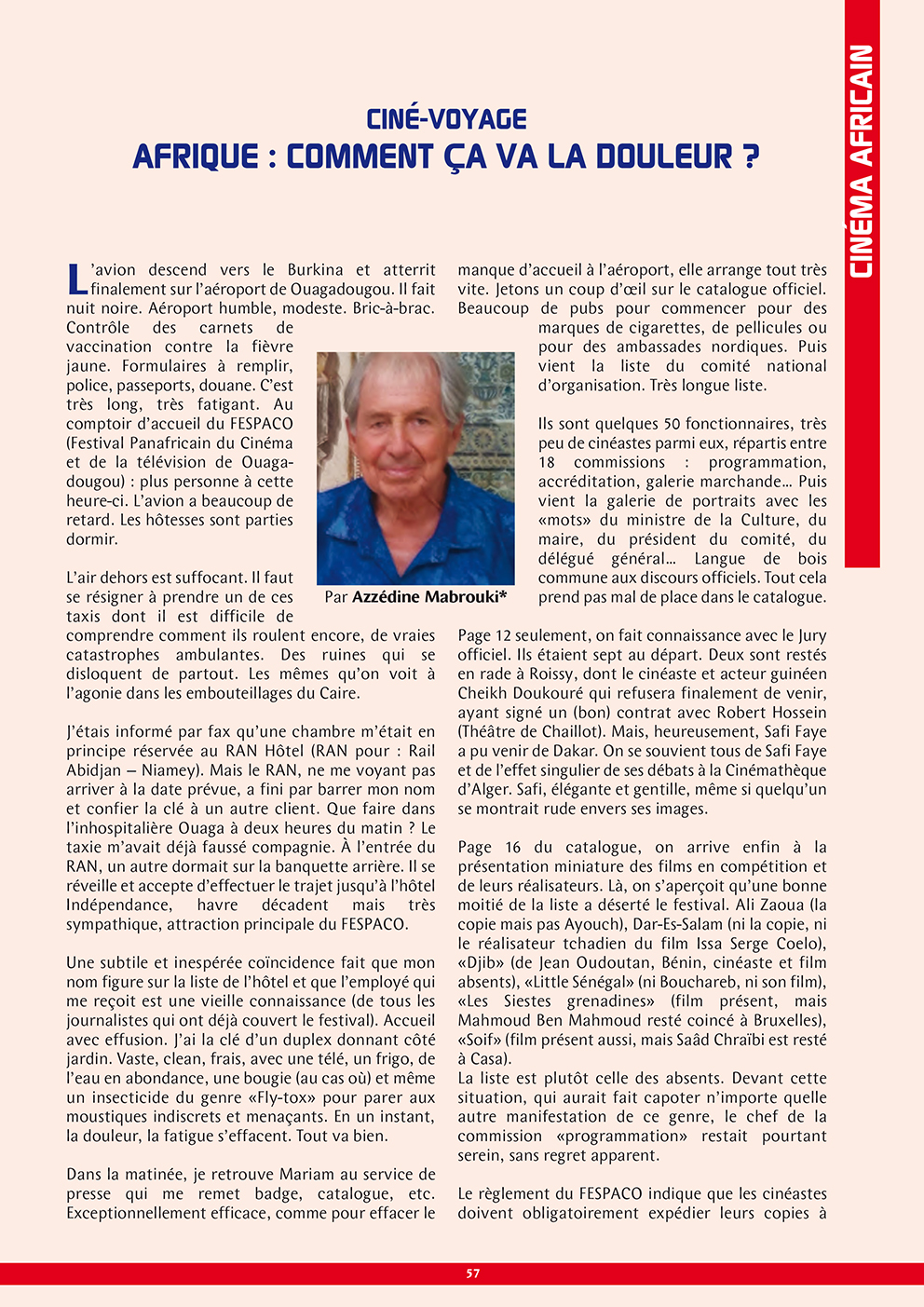 NOTRE REGARD N°4 - CINÉ-VOYAGE - Cinema Tunisien